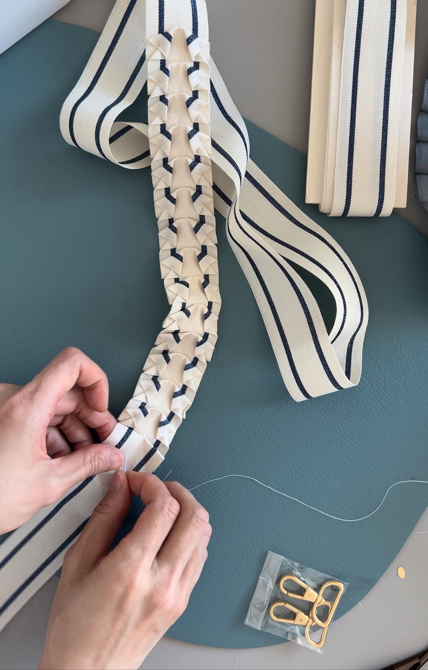 Origami Folding with Striped ribbon – studio carta shop