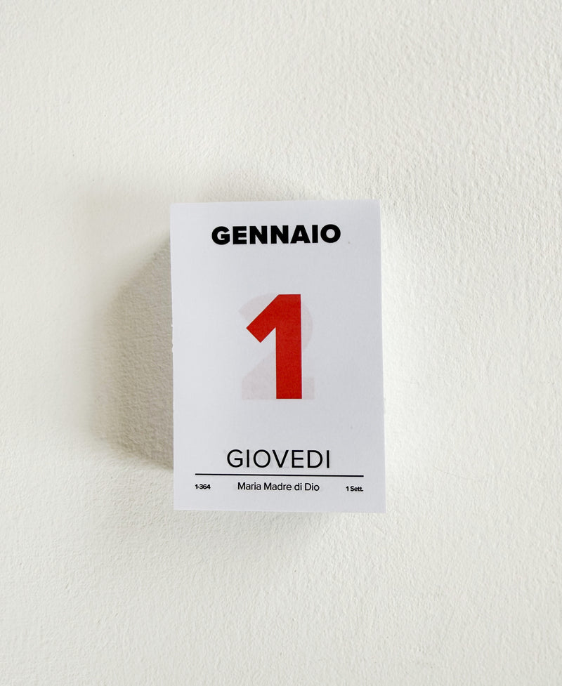 Italian desk calendar 2026 – studio carta shop