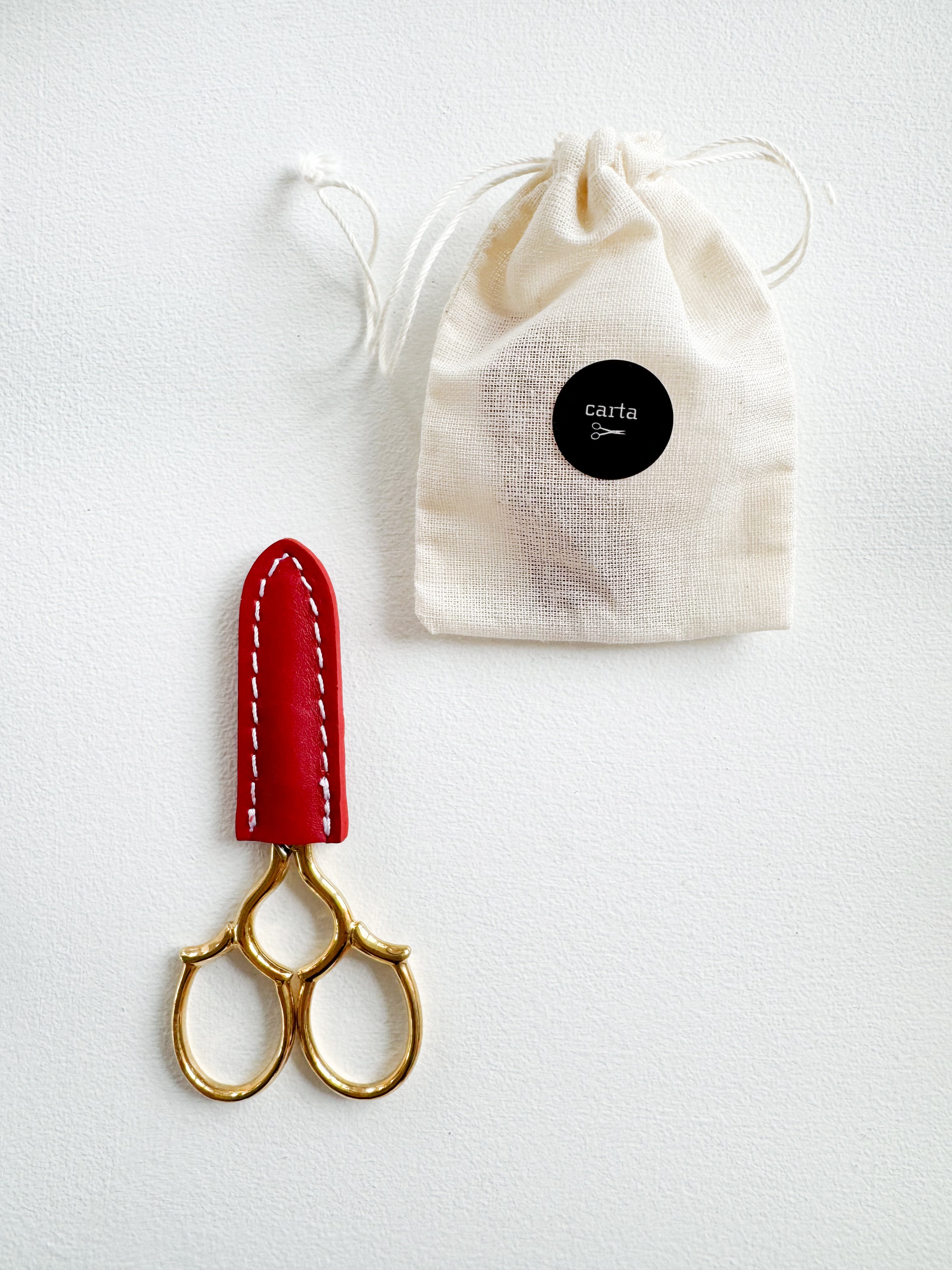 Leather scissors pouch – studio carta shop